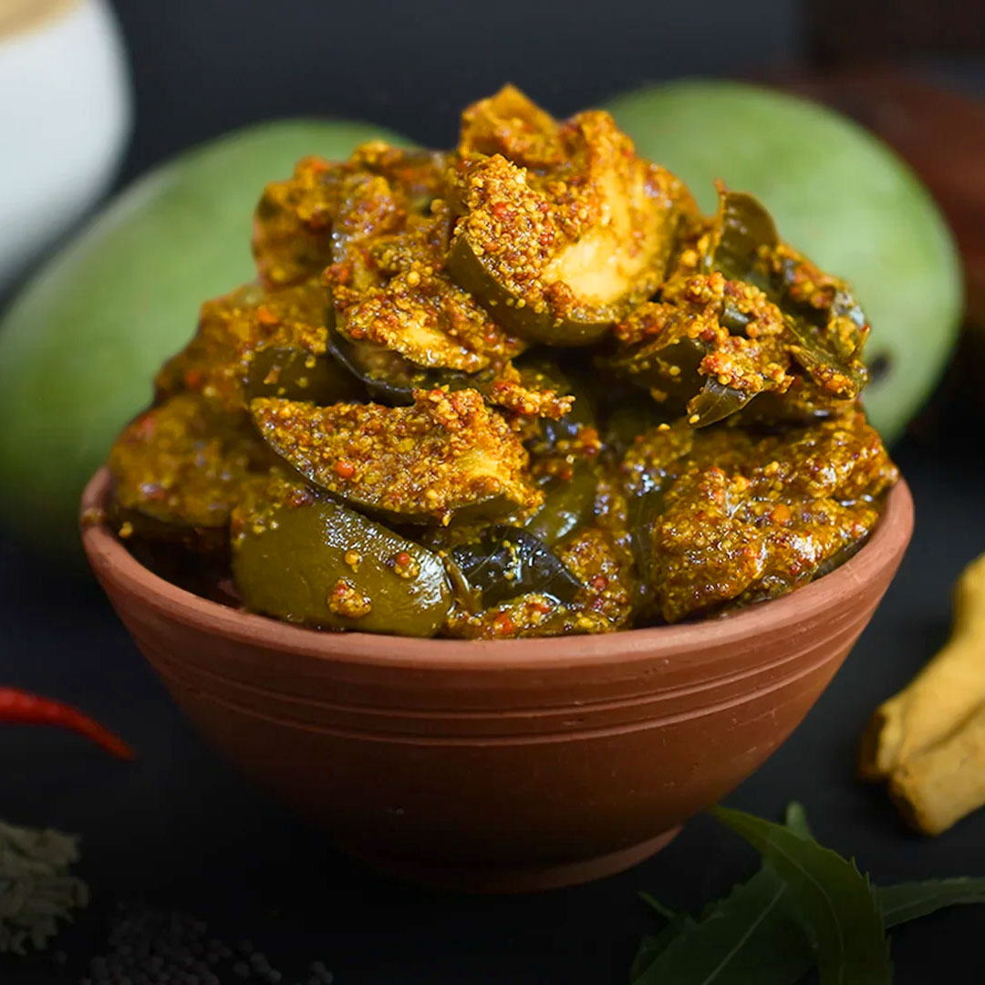Traditional Mango Pickle | Hand Crafted in Pure Wood-Pressed Oils ...